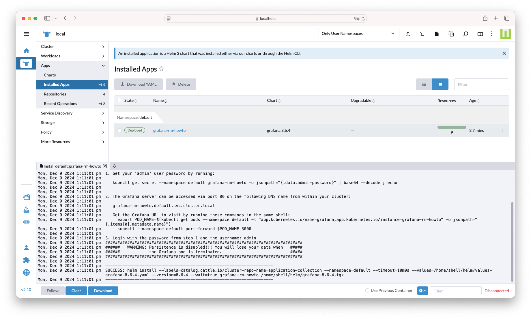 Integrate with Rancher Manager | SUSE Application Collection